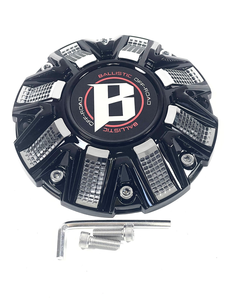 Ballistic Off-Road Gloss Black Chrome Wheel Center Cap CAP OR-D2 CAP O ...