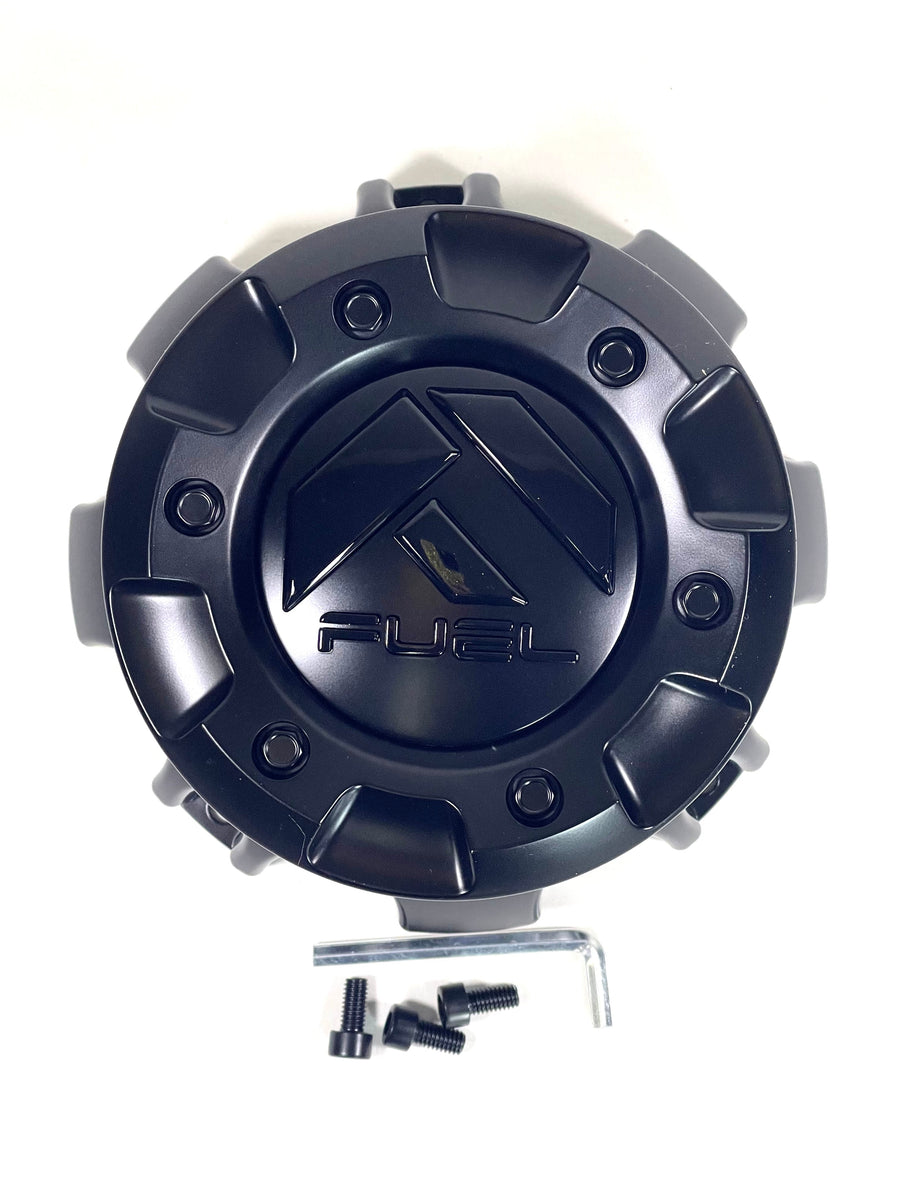 Fuel Offroad Wheels Flat Black / Gloss Black Logo Custom Wheel Center ...