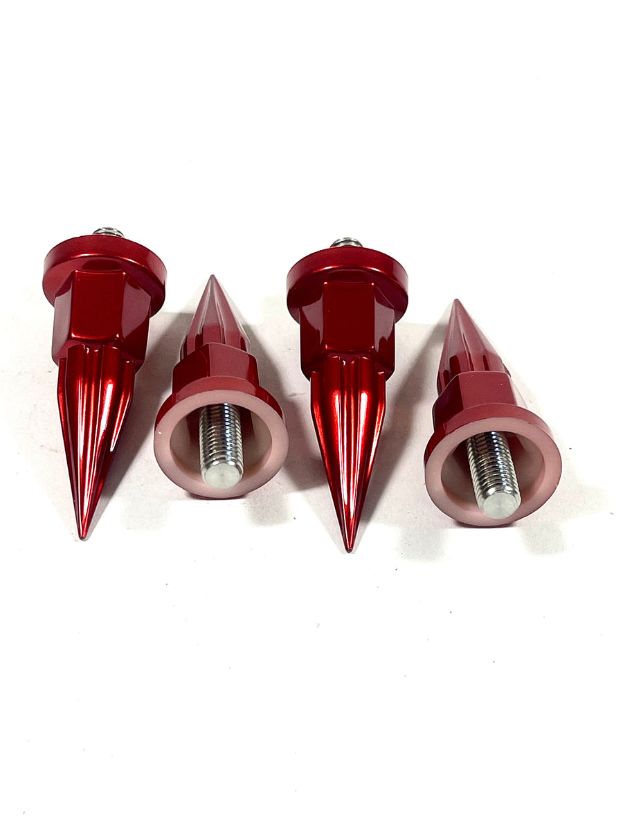 Ballistic Wheels Black / Red 963 / 827 Gladiator Wheel Rivet Cone / Sp ...