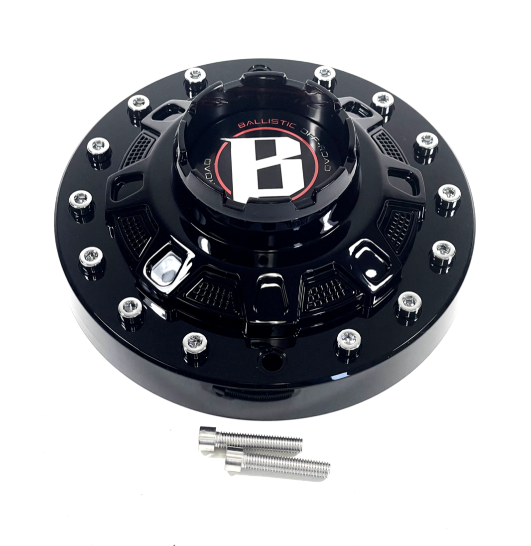 Ballistic Gloss Black Chrome Rivets Wheel Rim Center Cap CAP BL-02 (4 ...
