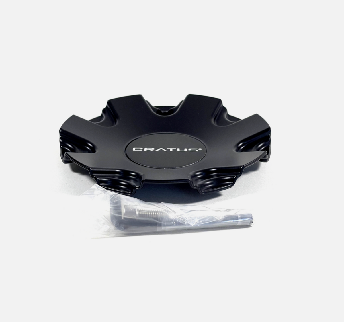 Cratus Wheels Flat Black Wheel Rim Center Cap # CAP CR-108 (1 CAP) + B ...
