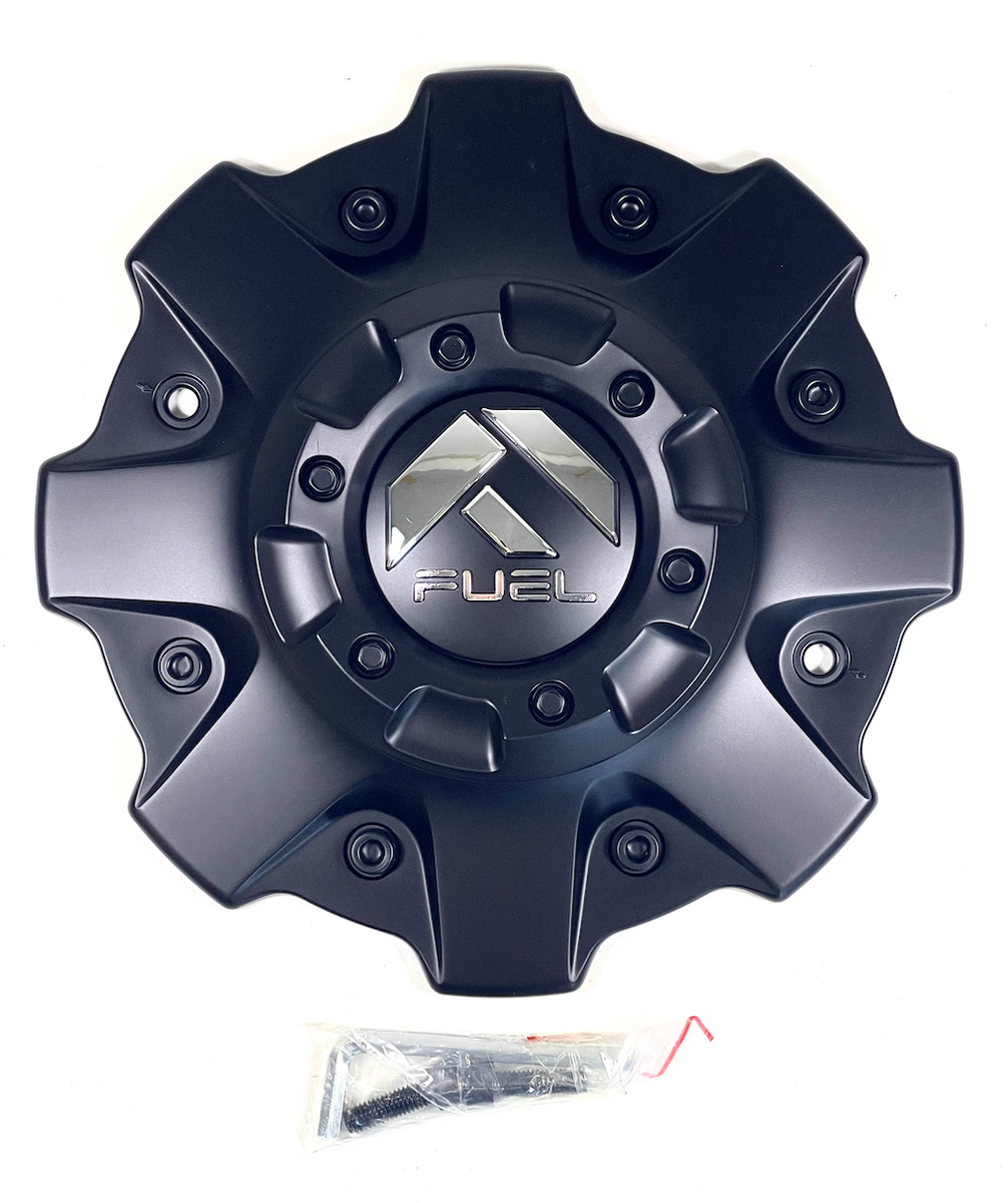 Fuel Off-Road Matte Black Wheel Center Cap 1002-79MBR (4 CAPS) + SCREW ...