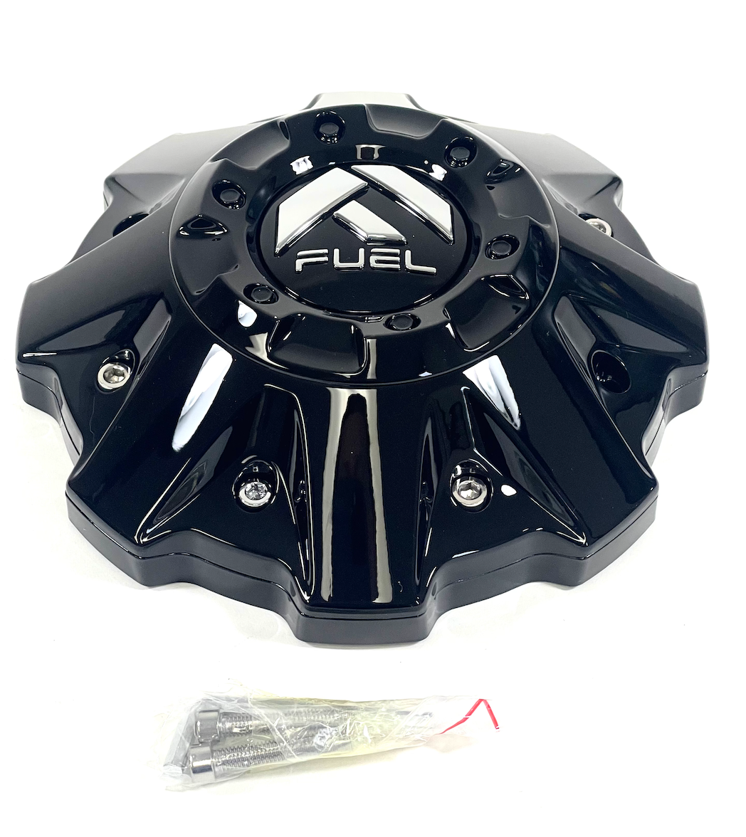 Fuel Off-Road Gloss Black Wheel Center Cap Chrome Logo 1001-63GBKIT5 ...