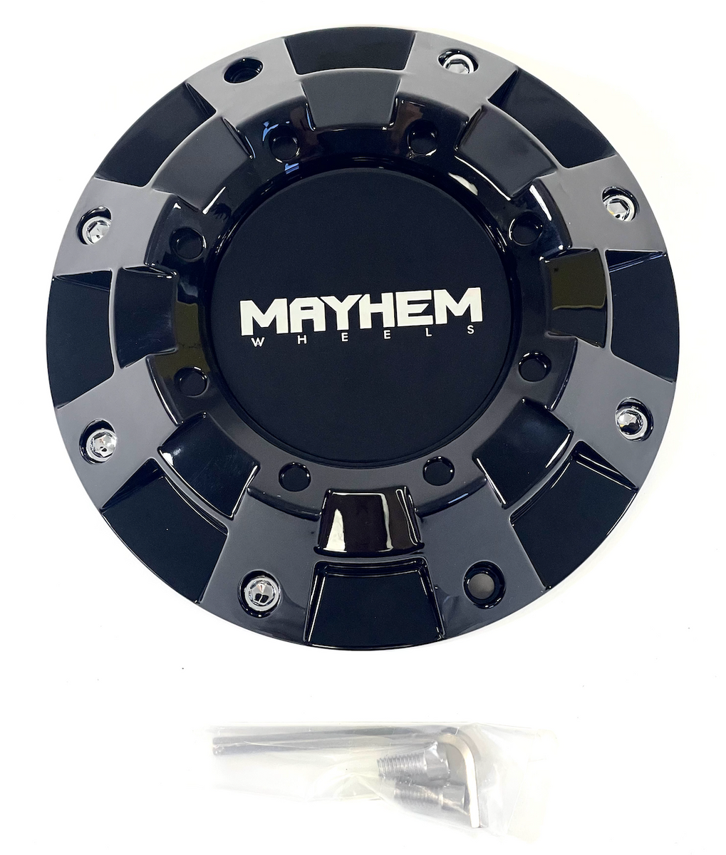 MAYHEM MONSTER SERIES 8100 GLOSS BLACK WHEEL RIM CENTER CAP 81492090F ...