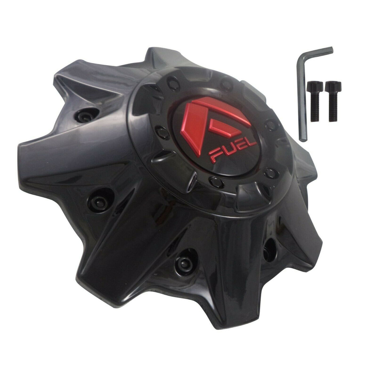 Fuel Offroad Wheels Gloss Black / Red Custom Center Cap Caps # 1001-83 ...