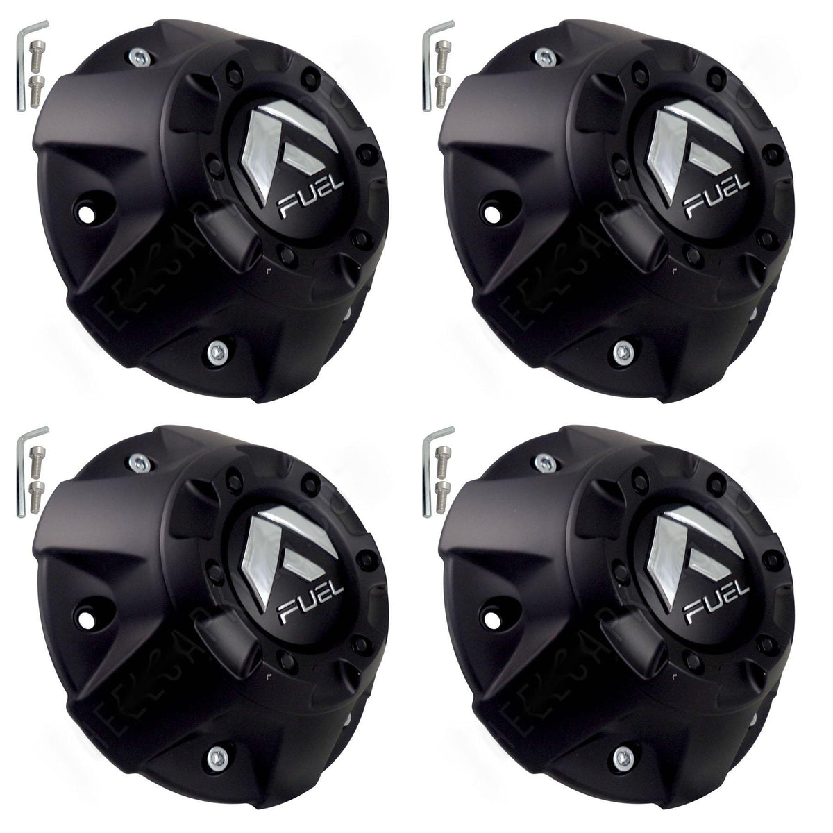 Fuel Offroad Wheel Flat Black Custom Wheel Center Cap # 1002-50B (4 CA ...