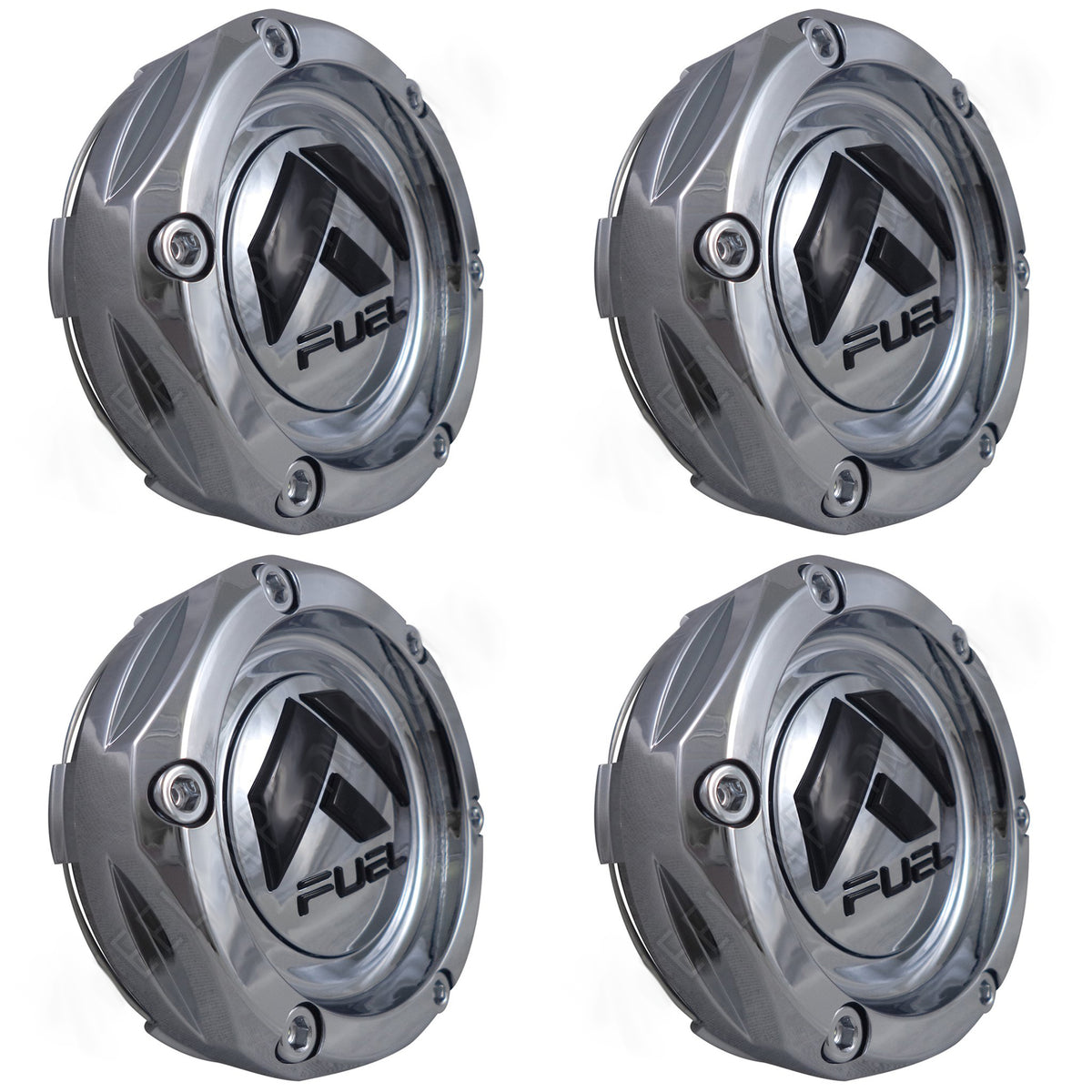 Fuel Offroad Wheels Chrome Custom Wheel Center Cap Caps # 1003-46 (4 C ...