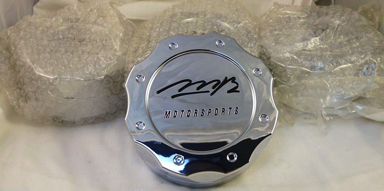 MB MOTORING Wheels Chrome Wheel Center Caps Set of 4 # BC-671B, BC-671 ...