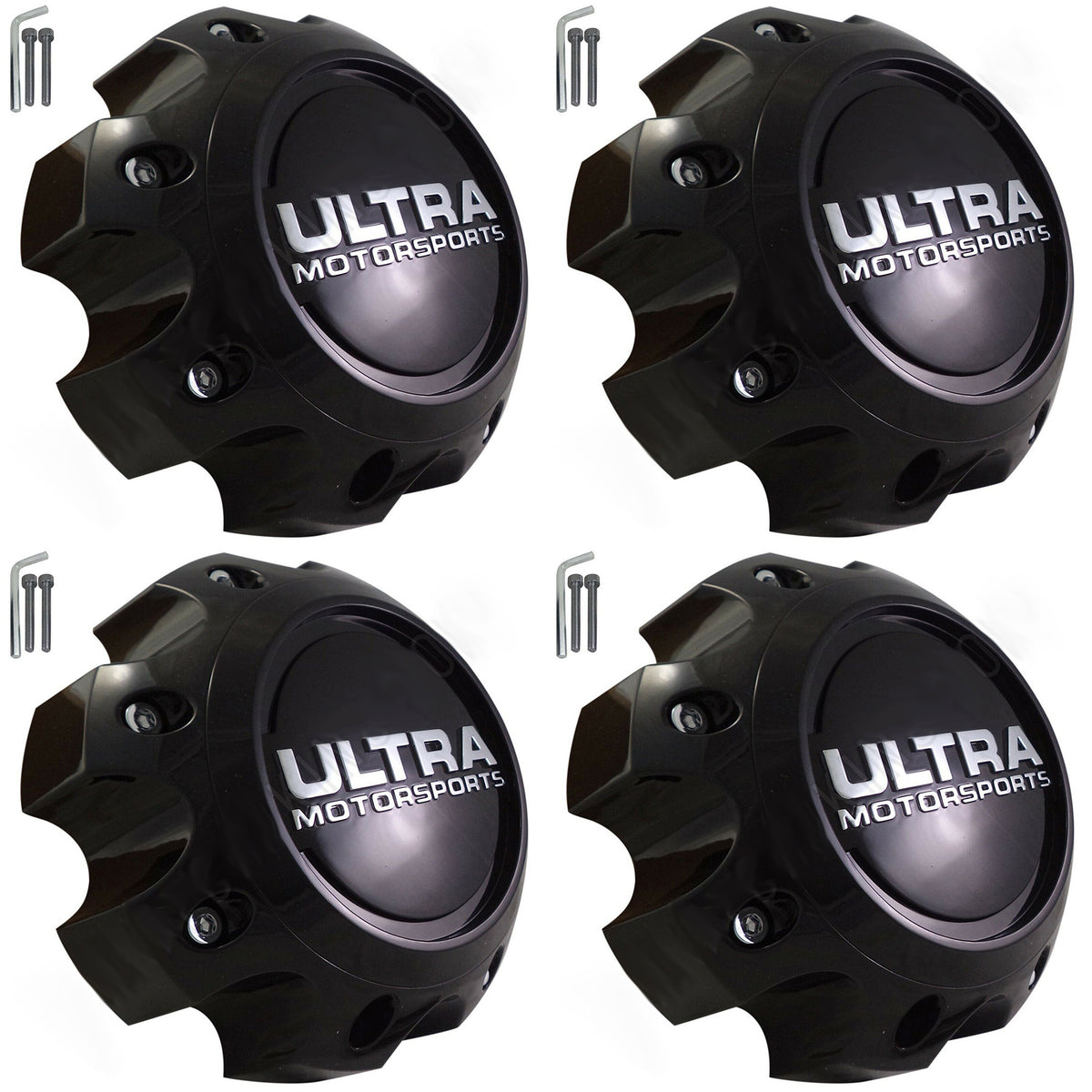 Ultra Motorsports Wheels Flat Black Custom Wheel Center Cap # 89-9778 ...