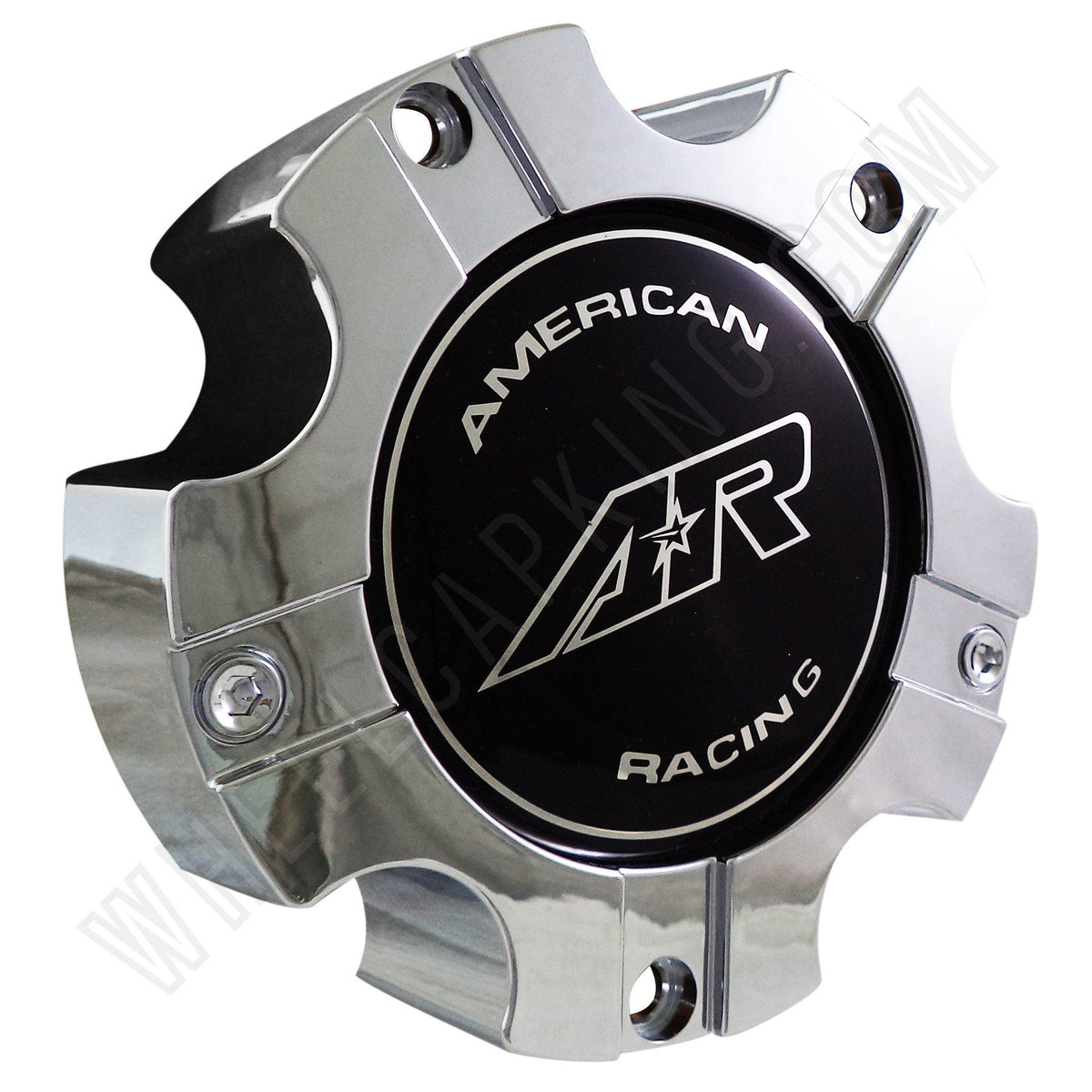American Racing Wheels Chrome Custom Wheel Center Caps Set of 4 # CAP ...