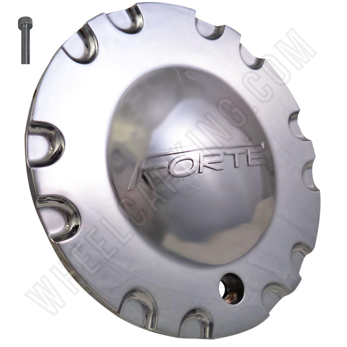 Forte Wheels Chrome Custom Wheel Center Caps Set 1 # C-093-1 / S1050-N ...
