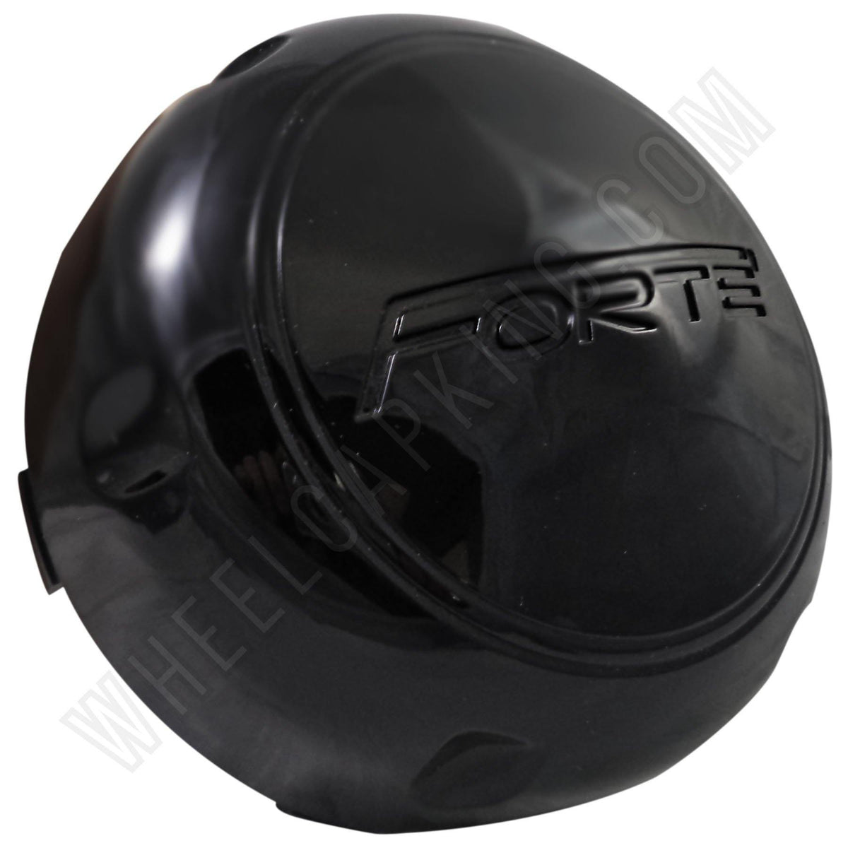 Forte Wheels Gloss Black Custom Wheel Center Caps Set 4 # C-096-2 / S1 ...