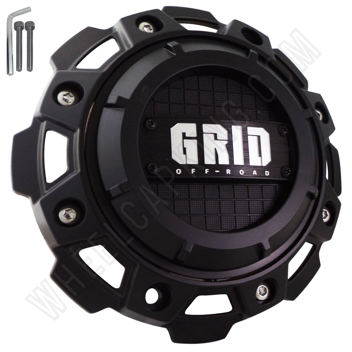 GRID Wheels Flat Black Custom Center Cap Caps Set of 1 # GD-8-CAP, C80 ...