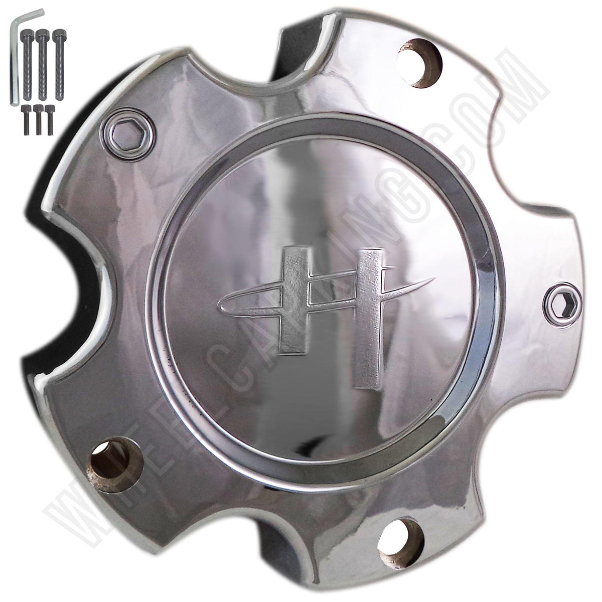 HELO Wheels Chrome Custom Wheel Center Cap Caps Set of 4 # HE835-B5127 ...