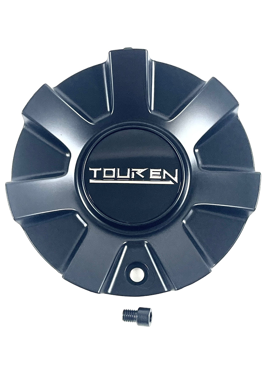 Touren C1032601G Wheel Rim Center Hub Cap Matte Black 6" for 3260 16 ...
