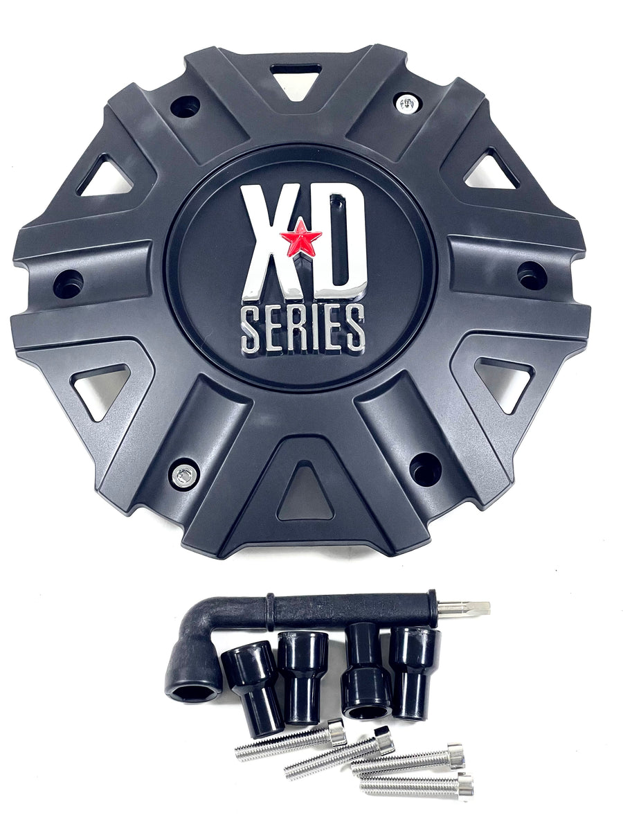 KMC XD Series Wheel Center Cap Satin / Matte Black XD822 Monster II M ...