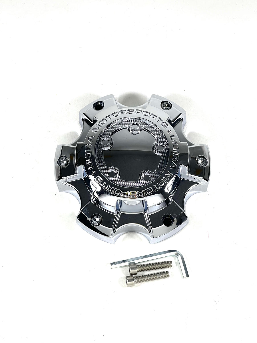 Ultra Motorsports # 89-9865 Chrome Wheel Hub Center Cap Rim 6 Lug 6X5 ...