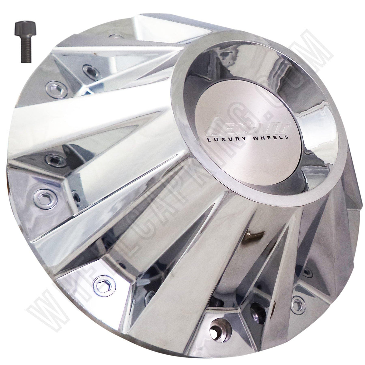 Lexani Wheels 'VERTEC' Chrome Custom Wheel Center Cap # MS-CAP-L164 (4 ...