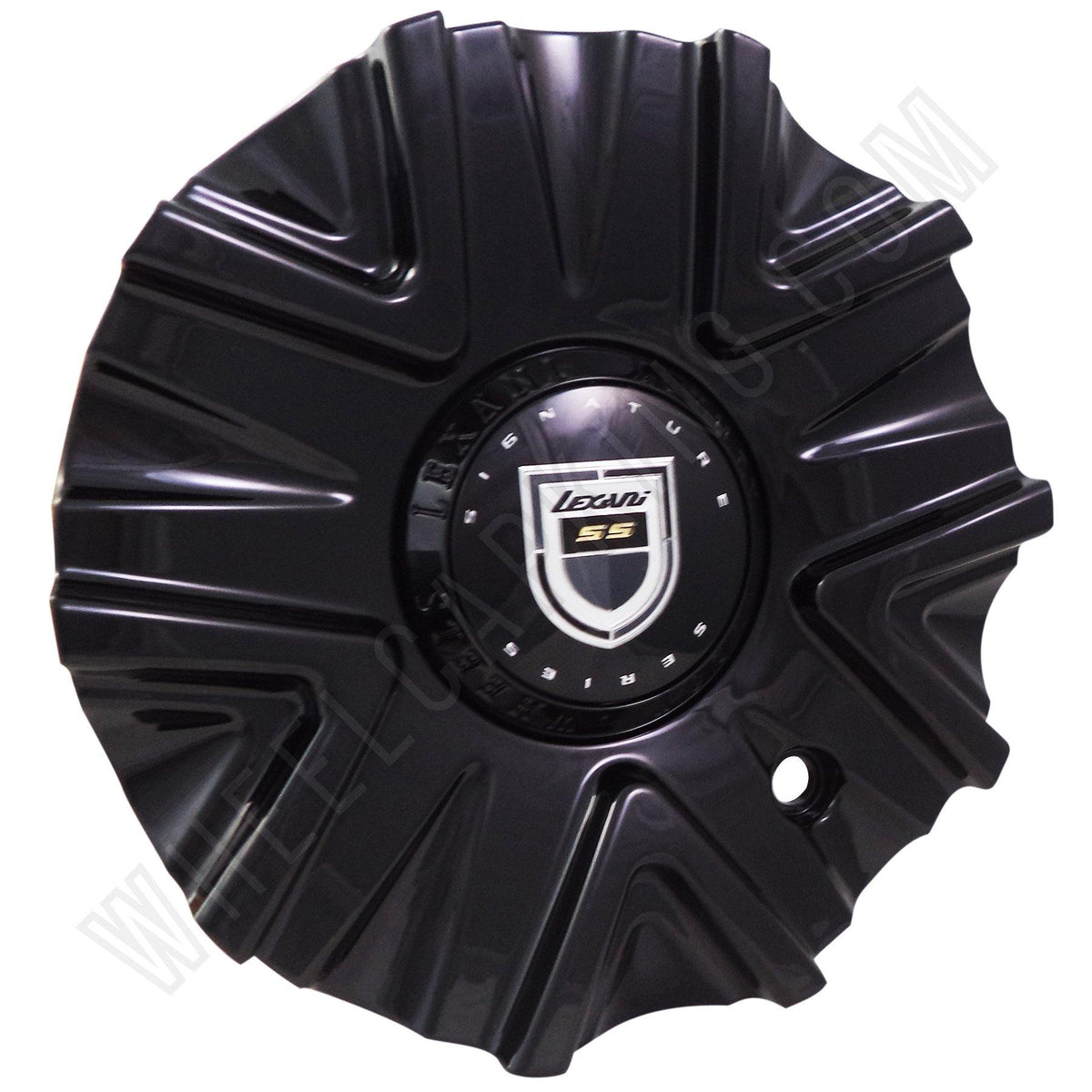 Lexani Wheels 'SS' Gloss Black Custom Wheel Center Cap # C-189 / C-400 ...