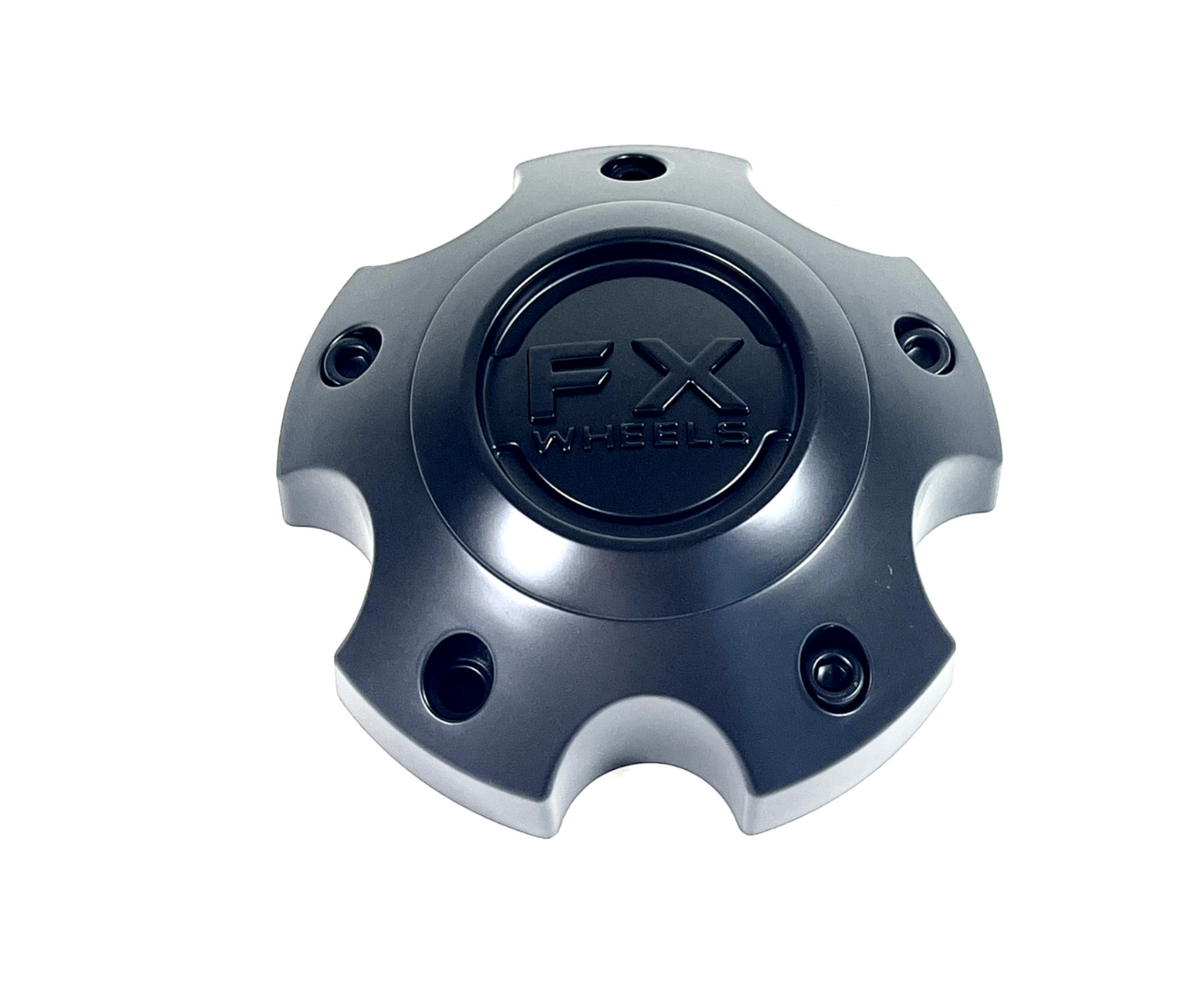 Ultra / FX Motorsports Wheels Flat Black Wheel Center Cap # 89-9755 (4 ...