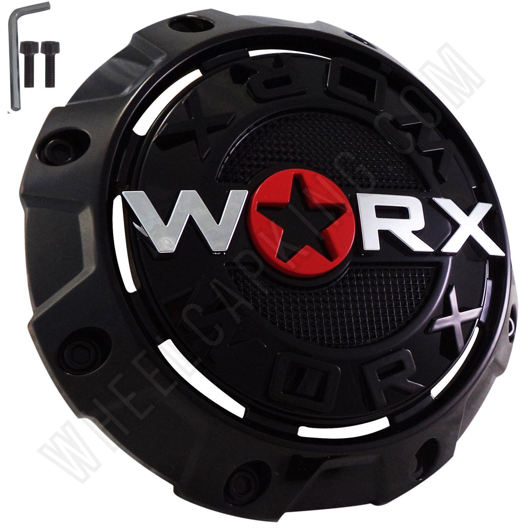 Worx Wheels Gloss Black Custom Wheel Center Caps # A89-8856 / WRX-8856 ...