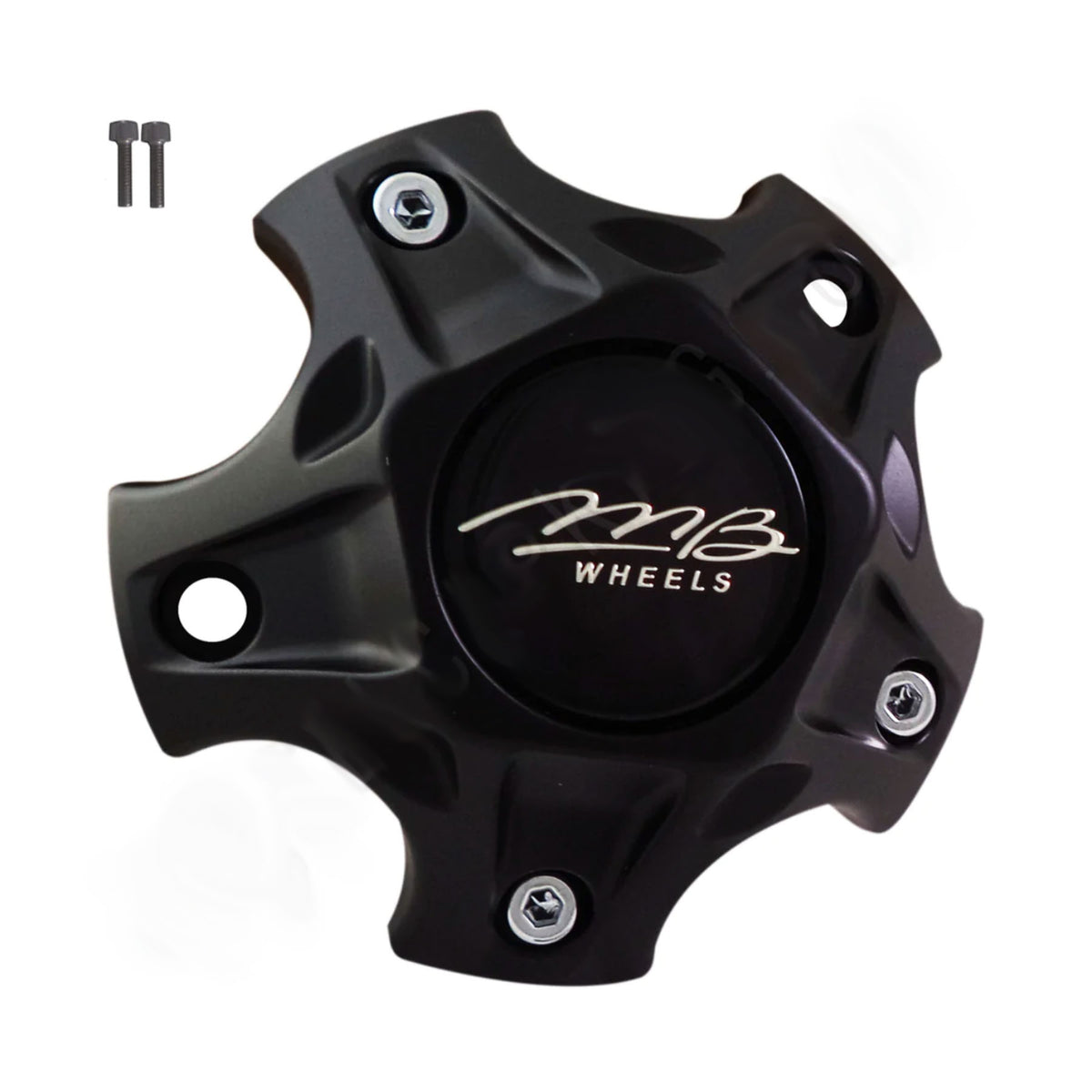 MB Motoring Flat Black Custom Wheel Center Cap # BC-847 (4 CAPS ...